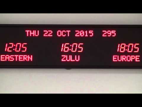 BRG Precision Products 6618I Programmable Time Zone Clock