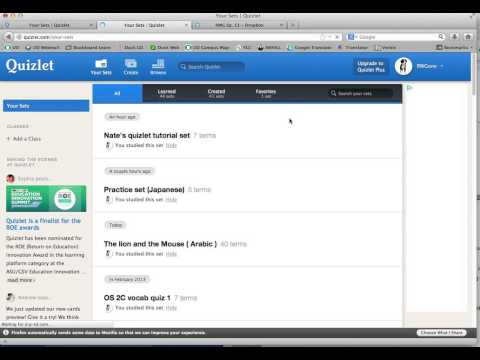 Quizlet sign in