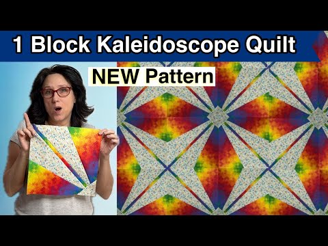 💥 KALEIDOSCOPE Quilt Block Tutorial || 2 Quilt Kaleidoscope Quilt