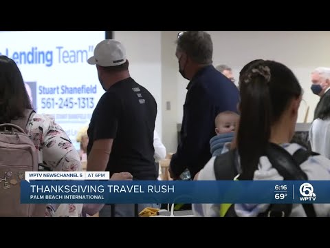 PBIA is busy with holiday travelers