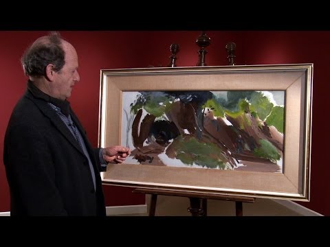 Two Woodsman 1956 by Ivon Hitchens