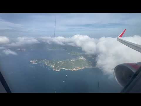 Hạ cánh xuống sân bay quốc tế Cam Ranh | Smooth landing to Cam Ranh International Airport (CXR)
