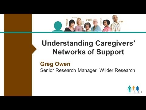 Caregiving in context: Understanding Networks of Informal Support, Part 1
