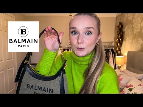 BALMAIN B ARMY SHOULDER BAG CANVAS LOGO KHAKI NOIR | UNBOXING, REVIEW, CLOSER LOOK