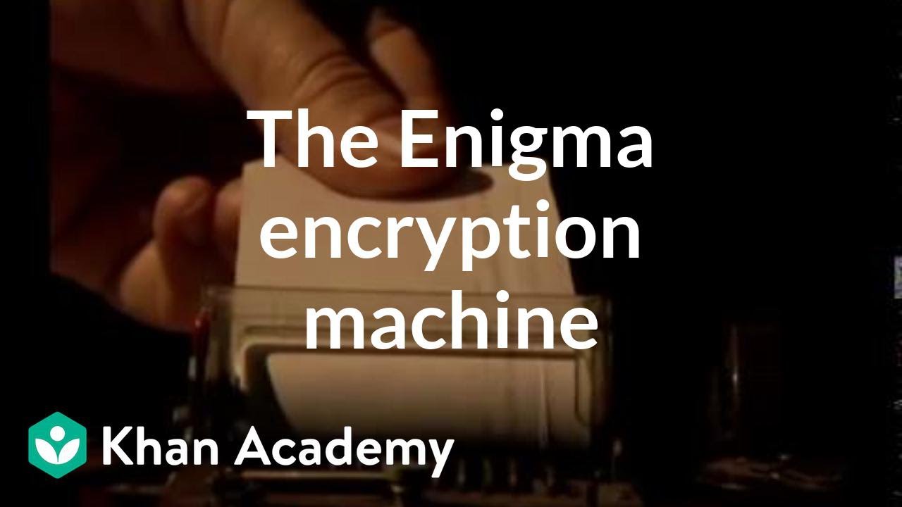 The Enigma encryption machine | Journey into cryptography | Computer Science | Khan Academy
