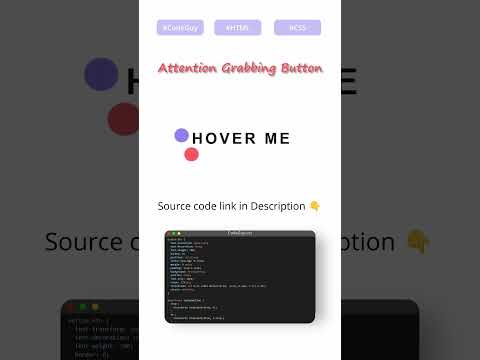 How to Make an Attention-Grabbing Call-To-Action Button in HTML & CSS! #shorts #trending #htmlcss