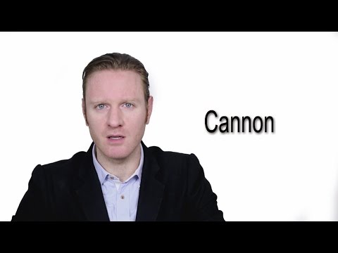 Cannon - Meaning | Pronunciation || Word Wor(l)d - Audio Video Dictionary