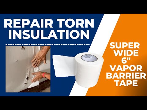 Vapor Barrier Seam Tape - Insulation Repair Tape 6" Wide - Super WIDE 6" For Seams In Vapor Barriers