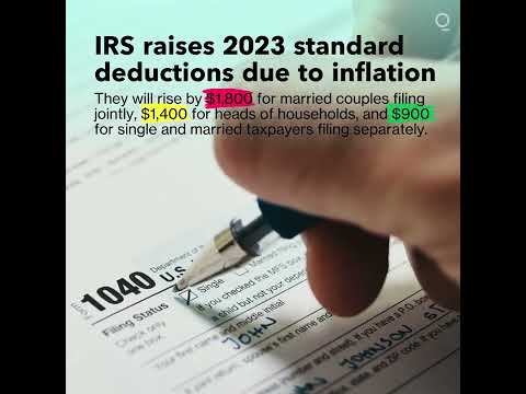 IRS Raises 2023 Standard Deduction, Tax Brackets Due to Inflation