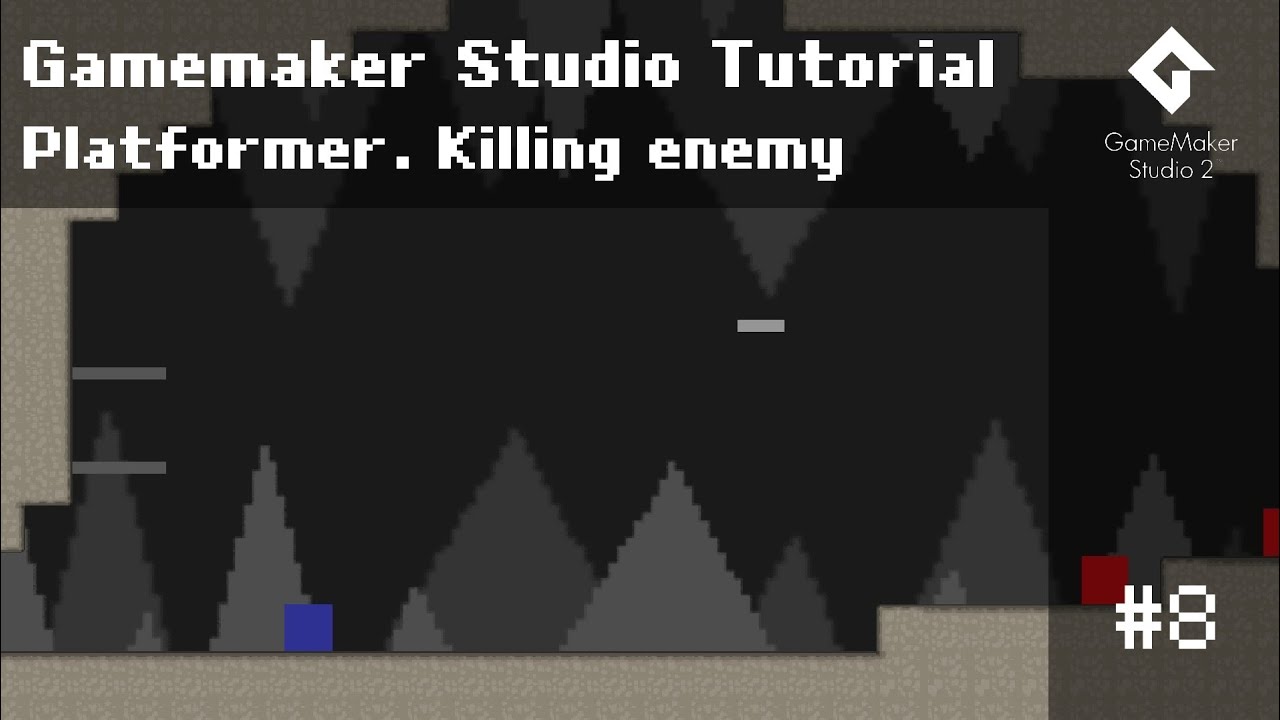 Tutorial #8 - Platformer. Killing Enemy. Gamemaker Studio 2 Tutorial