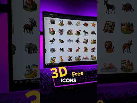 3D icons, no ads, no sign-up, High-quality. #3d #icon #tech #tricks #hack #tips #shorts #subscribe