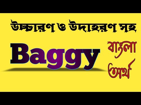 Word Meaning of Baggy । Baggy এর বাংলা অর্থ @bangladictionary