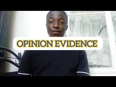 OPINION EVIDENCE ( Definition, exceptions,merger of facts and opinion and the identity parade)