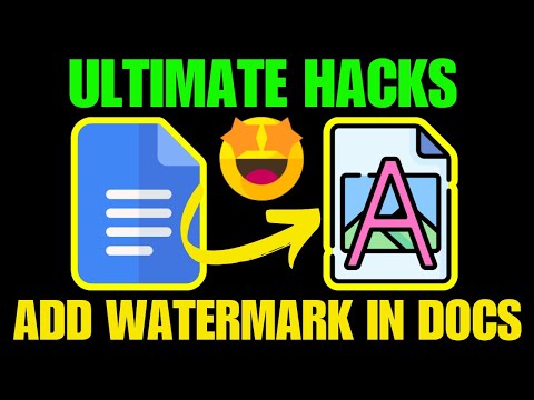 Google Docs Background Image: How to Add a Background Image in Google Docs - Change set a Background