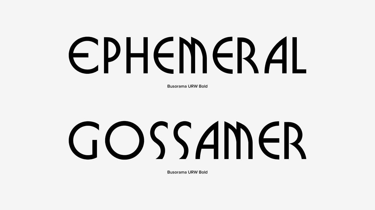 Busorama Font Download