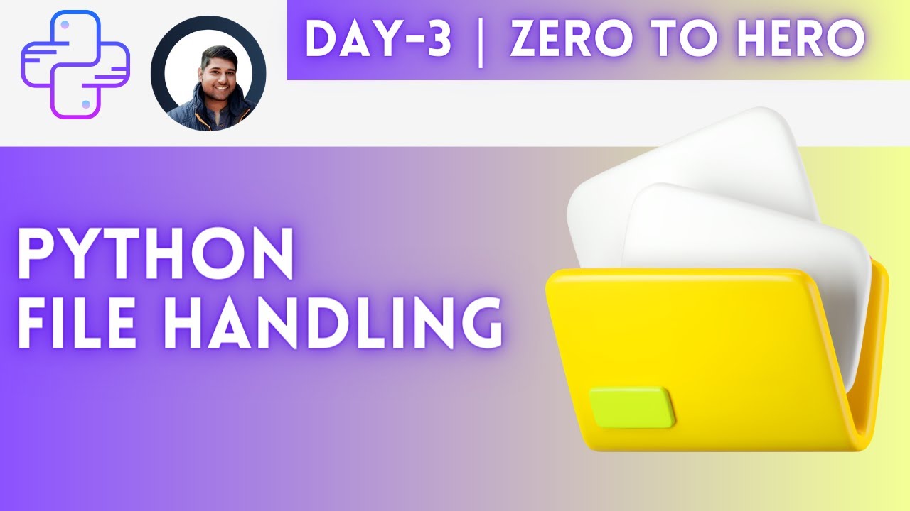 Day-3 | File Handling in Python | Python For DevOps
