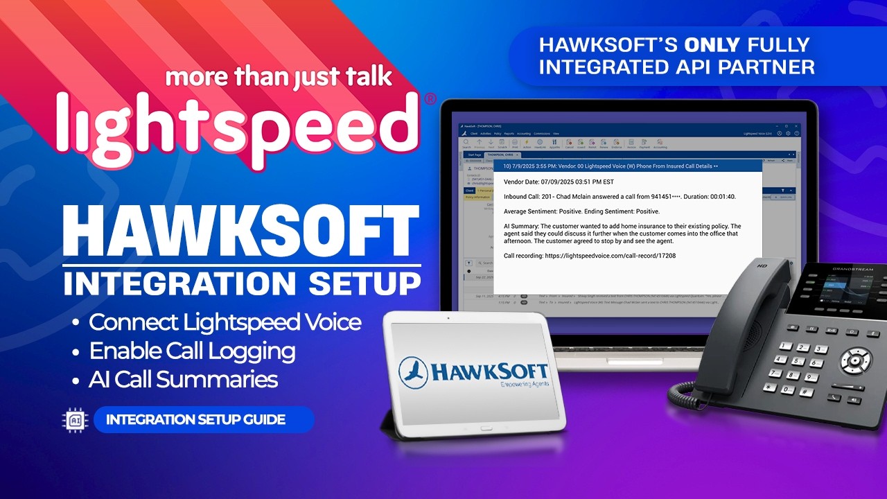 HawkSoft Integration Setup | Lightspeed Voice Tutorial