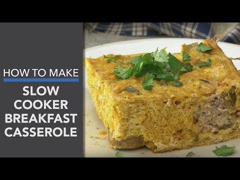 Slow Cooker Breakfast Casserole Recipe (For a High-Protein Breakfast)