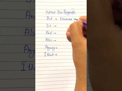Improve Your Paragraphs | Synonyms | Part-1 | English |