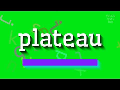How to say "plateau"! (High Quality Voices)