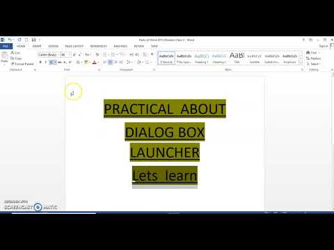 Practical Dialog Box Launcher