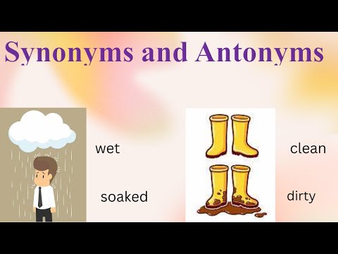 Synonyms and Anonyms for kids| Words with same meanings| Words with opposite meanings