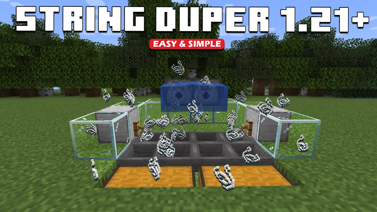 Infinite STRING DUPLICATION Glitch (Bedrock/PE/Java)