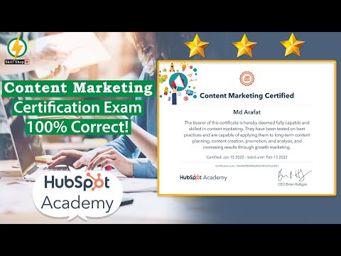 Content Marketing Certified Exam Answers 2021 | HubSpot | beCertified