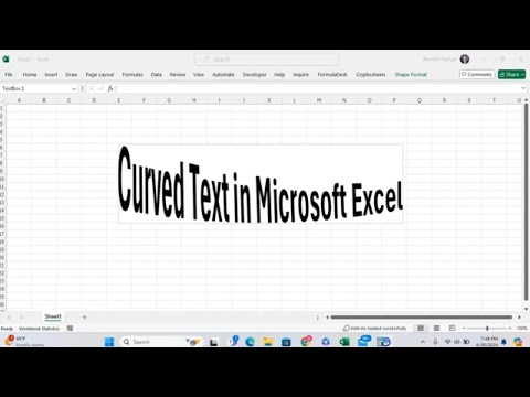 How to Make Curved Text in Microsoft Excel! Text Art and Text Effects in Excel! #msecel #tutorial