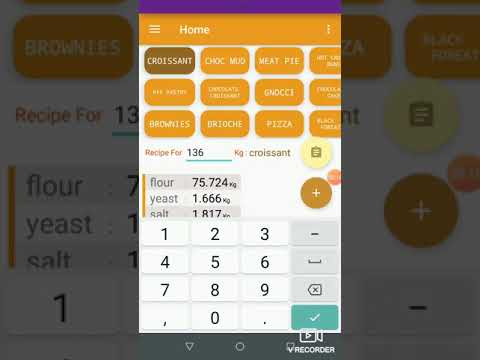 Recipe calculator | Bakers percentage formula | Smart Recipe calculator