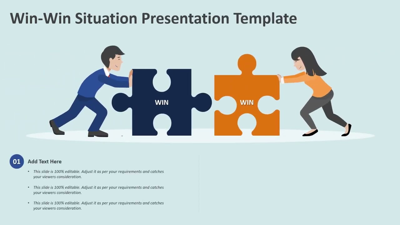 Win Win Situation Presentation Template | Kridha Graphics