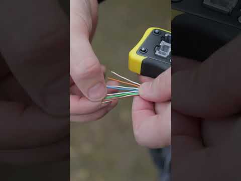 DATA MADE SIMPLE! RJ45 Pass Through Crimping Tool 🌐 #shorts