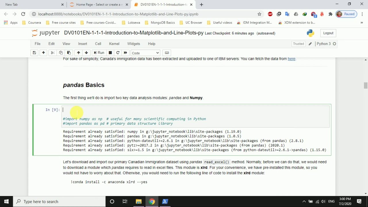 Install python package using jupyter notebook