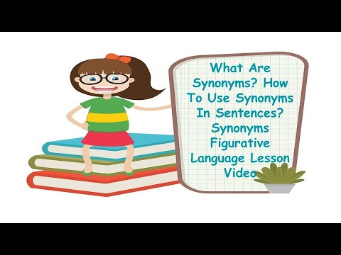 What Are Synonyms? How To Use Synonyms In Sentences? Synonyms Figurative Language Lesson Video