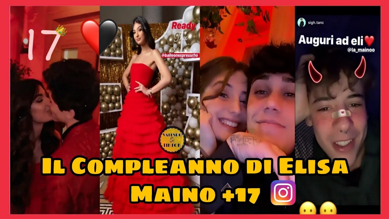 ELISA MAINO COMPLEANNO +17 instagram storie #ElisaMaino