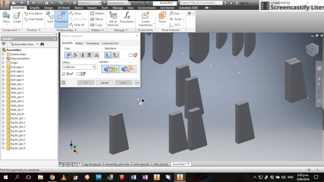 Inventor 19 Assembly Tutorial