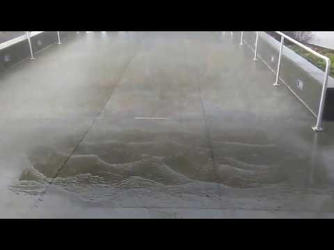A heavy downpour