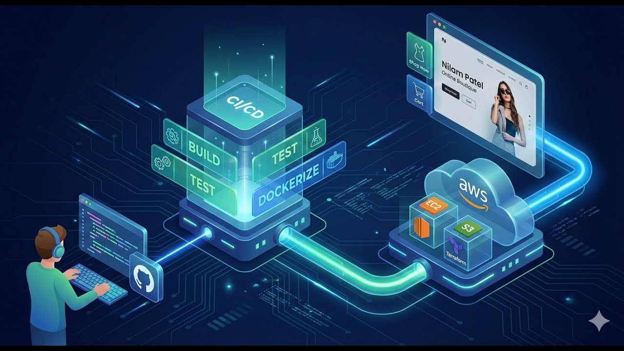 Deployment of Cloud-Native React App Using GitHub Actions, Terraform, Docker, AWS