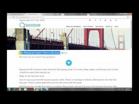 No Medical Exam Term Life Insurance Quote