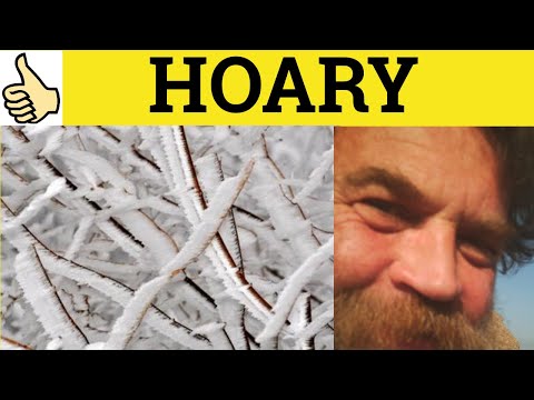 🔵Hoary Defined - Hoar Definition - Hoary Meaning - Hoary Examples Hoary Definition Literary English