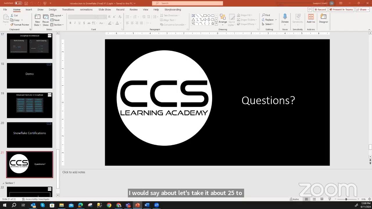 Snowflake Masterclass: Creating Scalable Data Frameworks