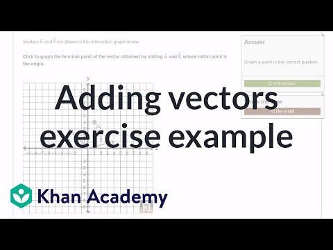 Adding Vectors Exercise Example - Math, Class 11 Video Lecture