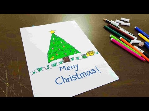 Simple Christmas Tree Drawing Tutorial for Kids