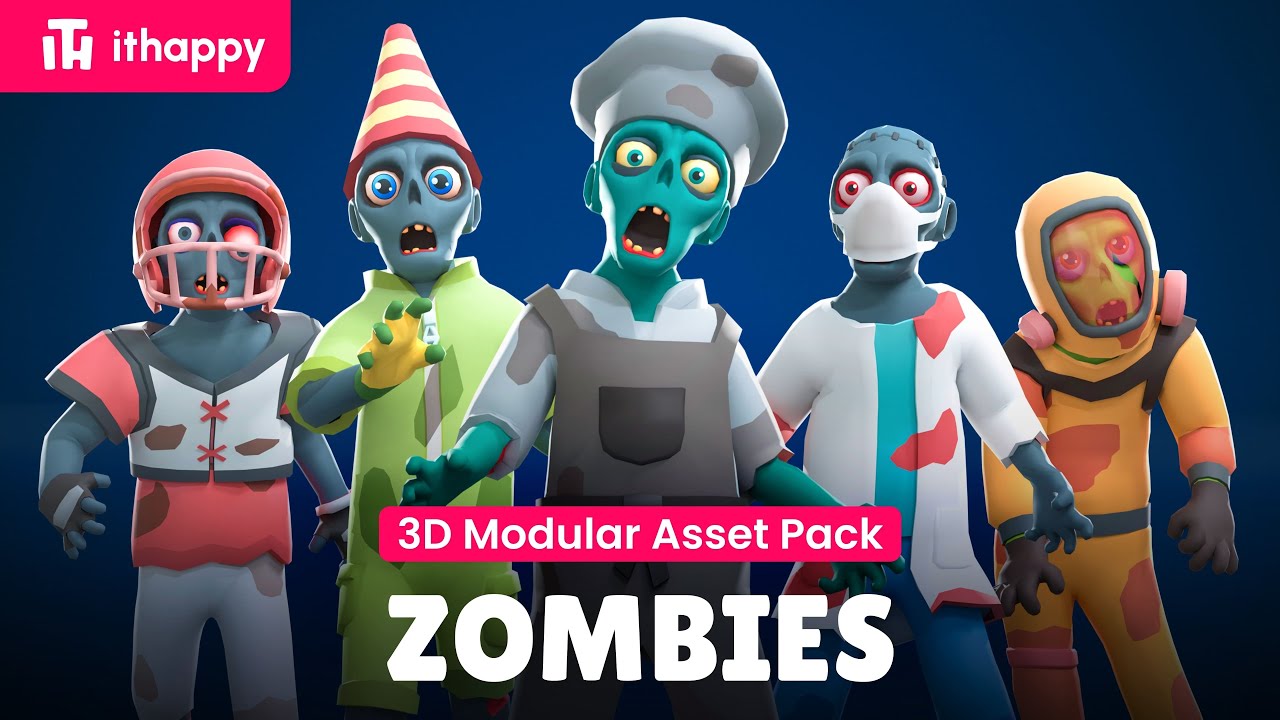 Zombies – Modular Animated 3D Character Pack