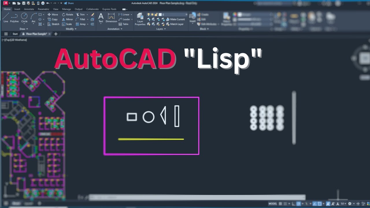 AutoCAD Lisp Tutorial: Iteratively Move, Scale & Rotate CAD Object until Boundary Touch