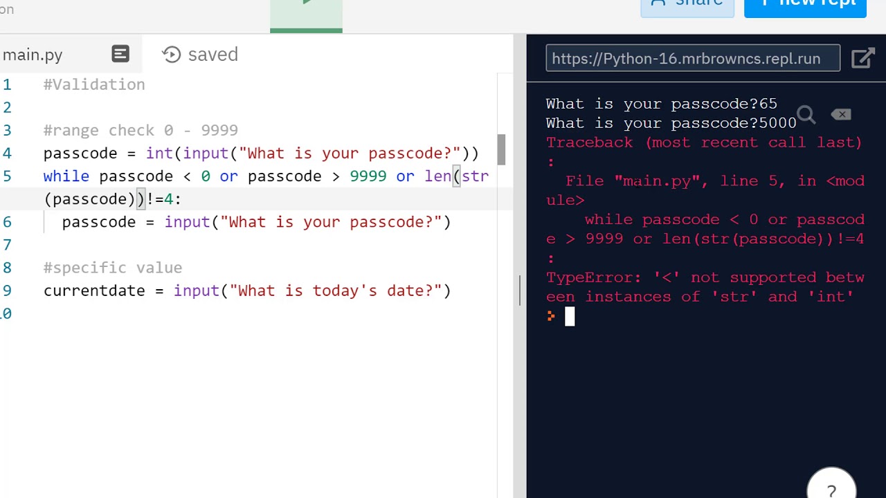 GCSE Python #16: Robust Programming