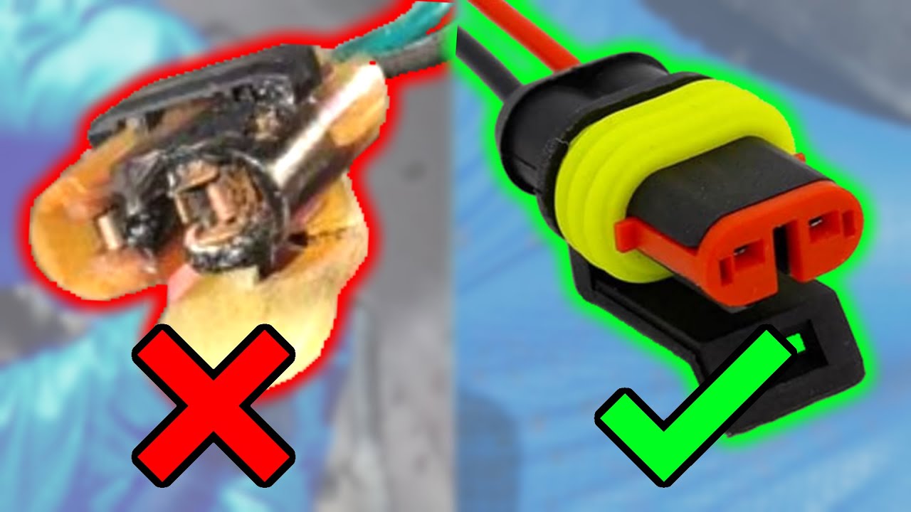 How To Replace A Car Wiring Connector Properly - Repair Headlight Wiring Pigtail Harness