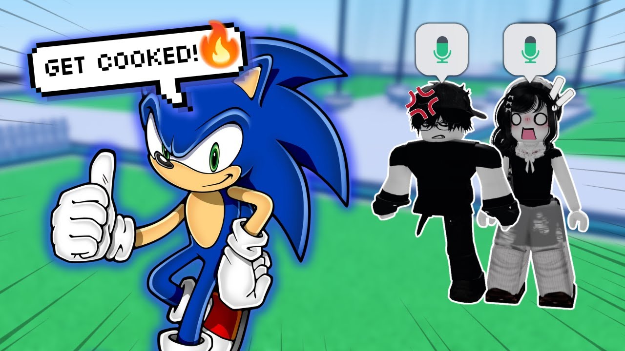 SONIC ROASTS EVERYONE on ROBLOX VOICE CHAT