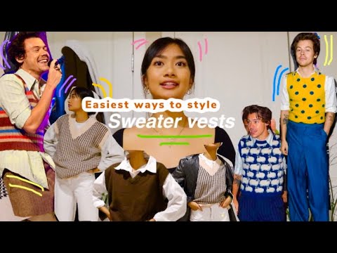 easiest ways to style sweater vests | style lookbook fall trends 2020