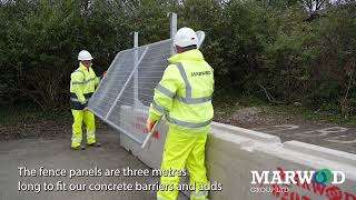 Marwood Group | Concrete Safety Barrier TVCB Fence